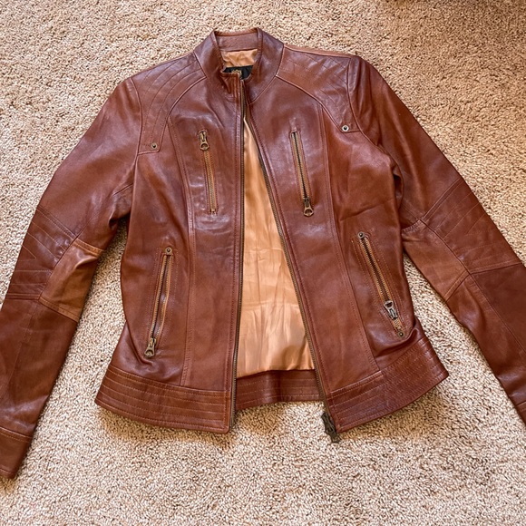 simon B | Jackets & Coats | Simon B Italian Leather Jacket | Poshmark